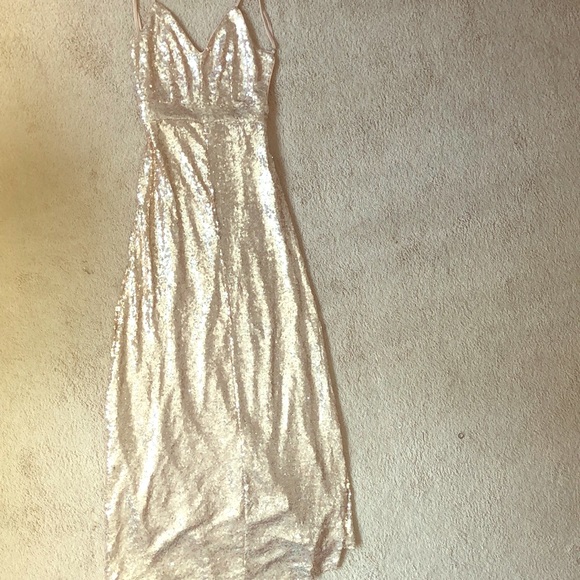 SHEIN | Dresses | Rose Gold Sequin Dress | Poshmark